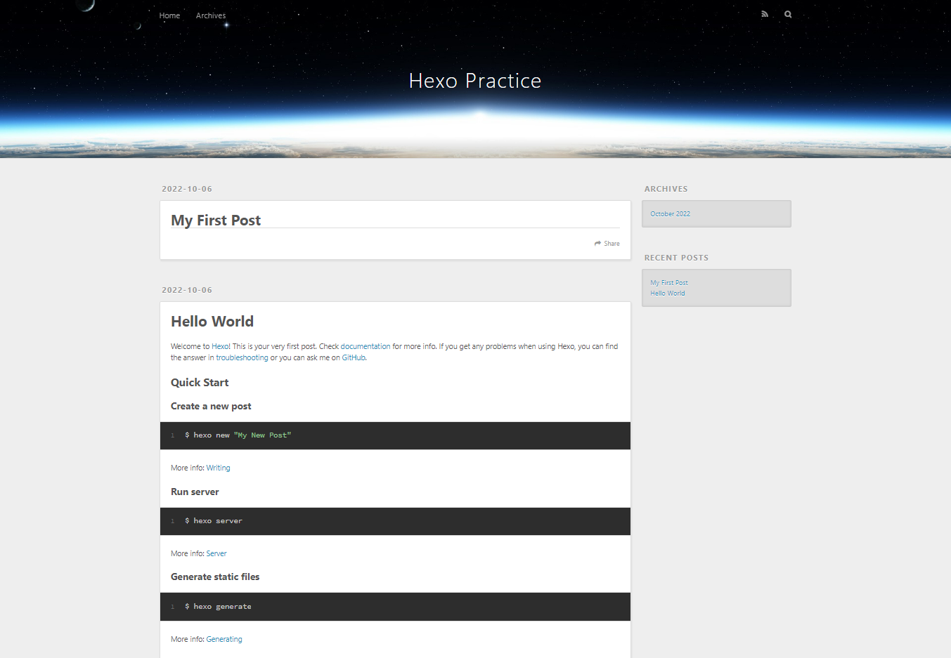 [Hexo] Hexo로 블로그 만들기 - Elio's Blog